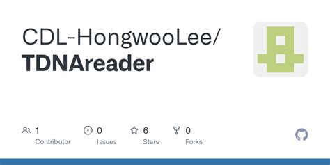 GitHub CDL HongwooLee TDNAreader