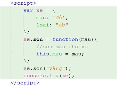 Xử Lý đối Tượng Trong Javascript Javascript