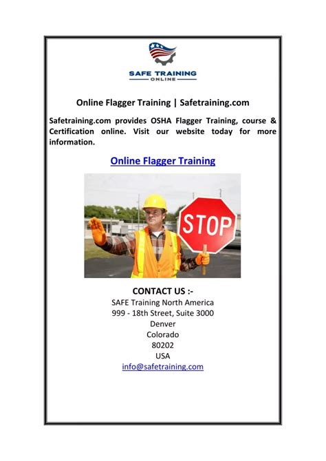 Ppt Online Flagger Training Safetraining Powerpoint Presentation Free Download Id 12039975