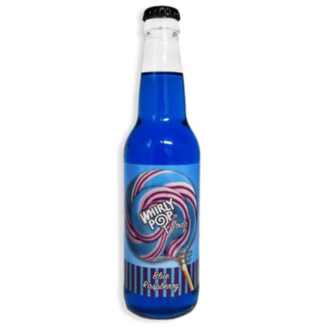 Rocket Fizz Whirly Pop Blue Raspberry 24x12oz Pacific Candy Wholesale