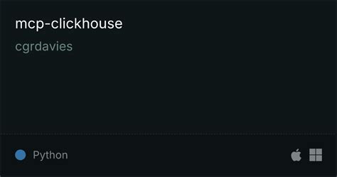 Mcp Clickhouse Long Running Glama