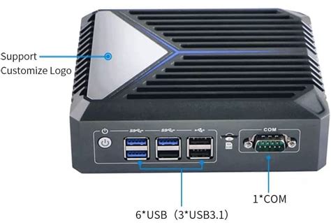 Partaker J Fanless Mini Pc Has Three Gbps Ethernet Ports Supports Three Display