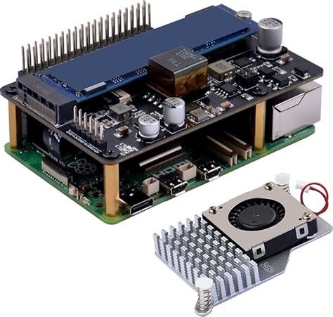 Amazon Com GeeekPi P33 M 2 NVME M Key PoE Hat With Official Pi 5 Active Cooler For Raspberry