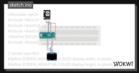 Nano Rotary Encoder Wokwi Esp32 Stm32 Arduino Simulator