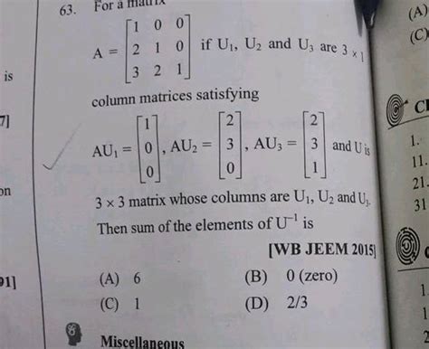 Aleft Begin Array Lll 1 And 0 And 0 2 And 1 And 0 3 And 2 And 1end Array Right