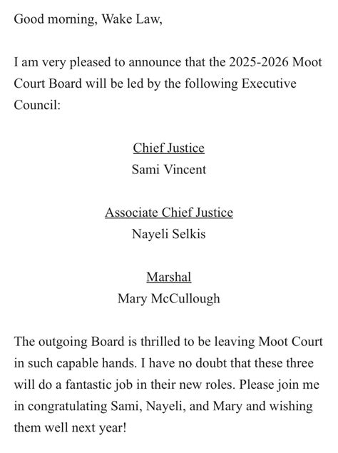 I Am Happy To Announce That I Have Been Elected To Serve As The 2025