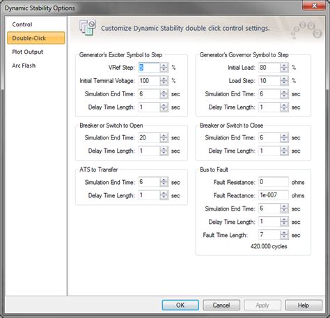 Dynamic Stability Options