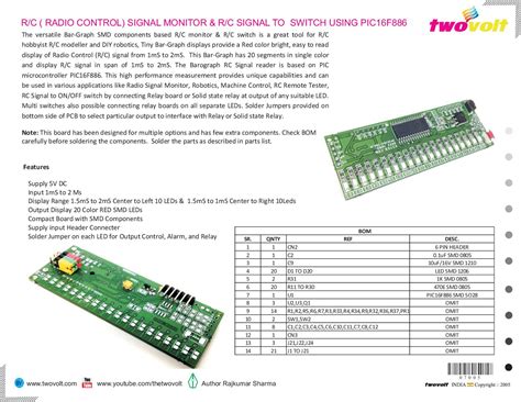 Bargraph Rc Signal Reader Rc Switch Electronics