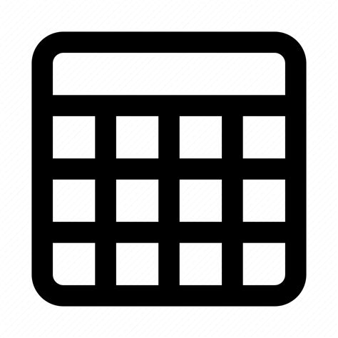 Table Cell Column Data Row Spreadsheet Icon Download On Iconfinder