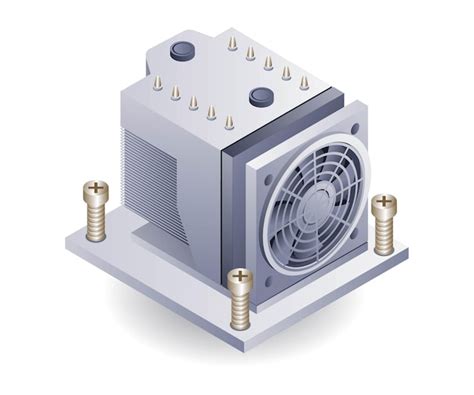 Premium Vector High Speed Computer Processor Flat Isometric 3d