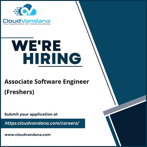 Cloudvandana On Linkedin We Are Hiring Associate Software Engineer