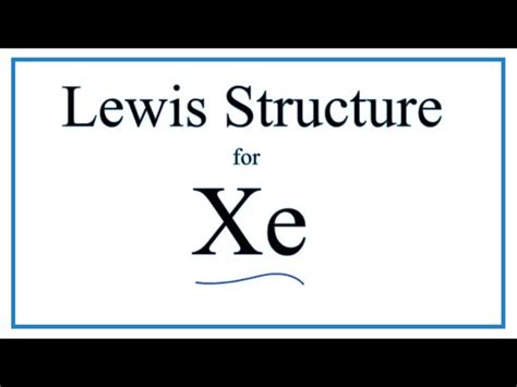 Xenon Tetrachloride Xecl4 Lewis Dot Structure Youtube Lewis Symbols