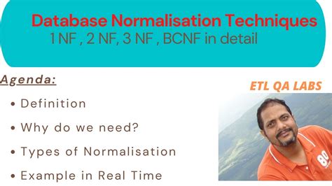 Database Normalization 1 Nf 2 Nf 3 Nf And Bcnf Detailed Example Youtube