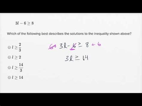 Algebraically Solve Linear Equations Or Inequalities In One Variable Tessshebaylo