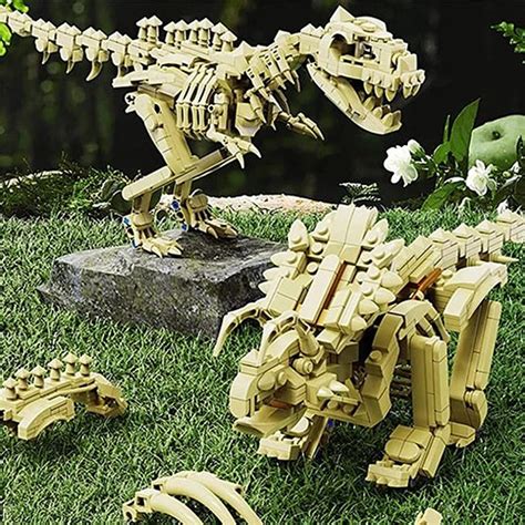 Block Construcción Dinosaurio Tiranosaurio Rex Fósil 491pcs