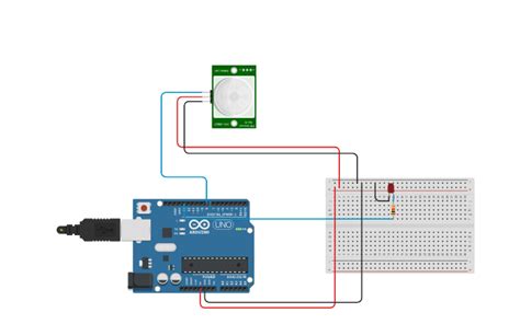 Circuit Design Sensore Pir Capitolo 12 Di Arduino Dalla A Alla Z Tinkercad