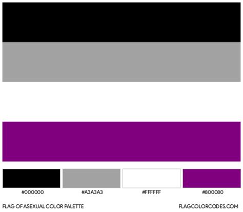 Asexual Flag Color Codes