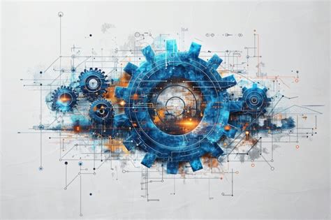 Premium Photo Technical Drawing And Technology Industrial Scientific