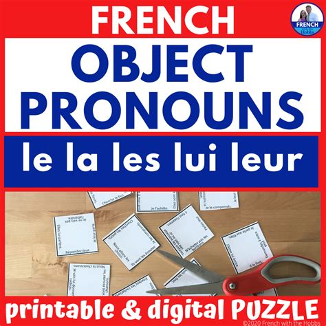 French Direct And Indirect Object Pronouns Game Made By Teachers