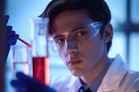 실험실에서 실험을하는 과학자 사진 무료 다운로드 Lovepik