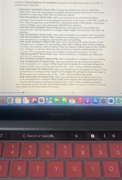 Solved Task 2 The External Stylesheet Launch A Text Editor