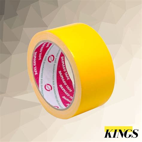 Jual Daimaru Cloth Tape Lakban Kain Besar Warna Kuning 4 8 Cm 2 Inch Shopee Indonesia