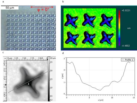 Image Of A Periodic Structure Obtained With An Optical Microscope A