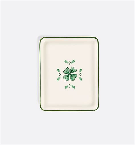 트레이 클로버 모티브 세라믹 Dior