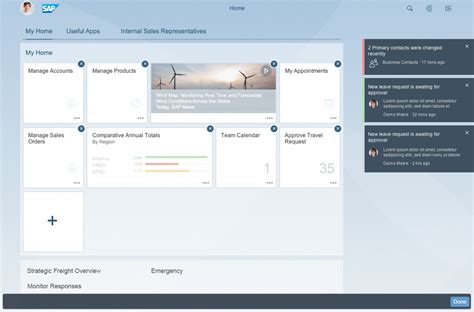 SAP Fiori Launchpad Home Page SAP Fiori For Web Design Guidelines