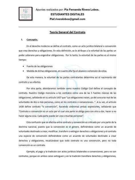 Teoria Gral Del Contrato Pdf Derecho Civil Sistema Legal Derecho Privado