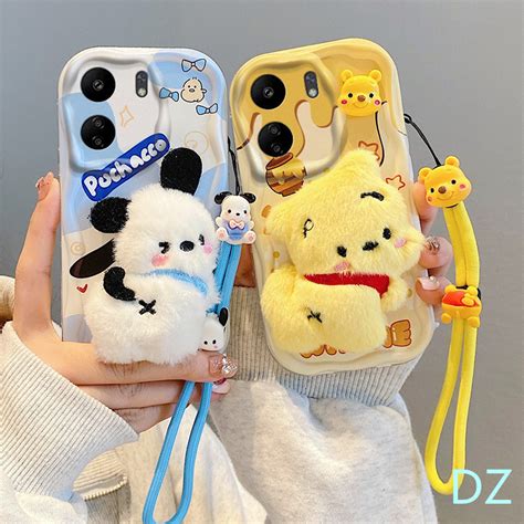 เคส Redmi 13c 12c 10c กรณีโทรศัพท์มือถือ ตุ๊กตาน่ารัก สร้อยข้อมือ Tymr Shopee Thailand