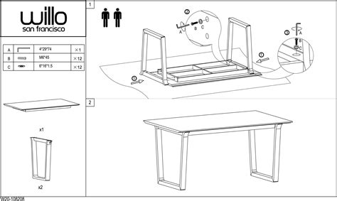 Teeo 60 Table Assembly Instructions