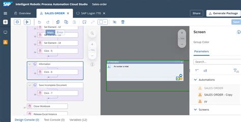 Sales Order Creation With Sap Intelligent Rpa Integrating Sap With Excel
