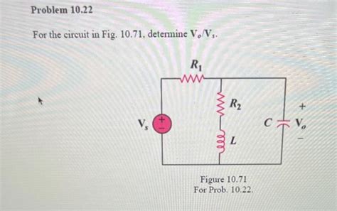 Solved For The Circuit In Fig Determine Vo Vs Chegg
