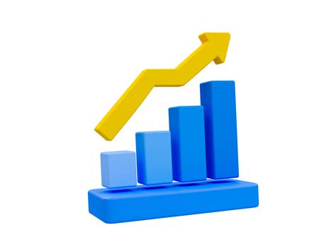 3d Minimal Data Analysis Icon Soaring Finances Strengthening Currency
