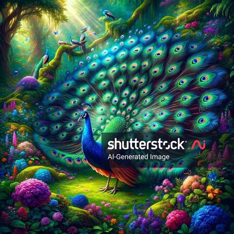Peacock Colorful Environment Ai Generated Image 2448239393 Shutterstock