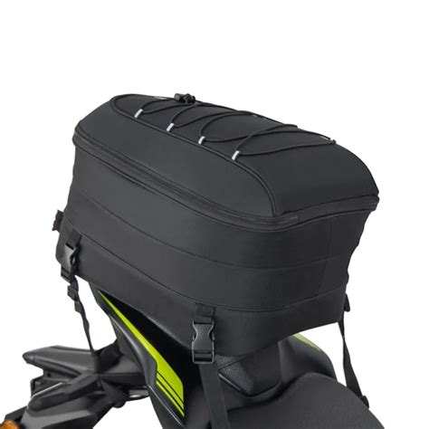 Universal Motorcycle Tail Bag Versatile Expandable Durable Orange Adv