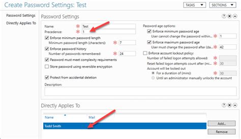 Configure Fine Grained Password Policies For Specific Users In Active Directory