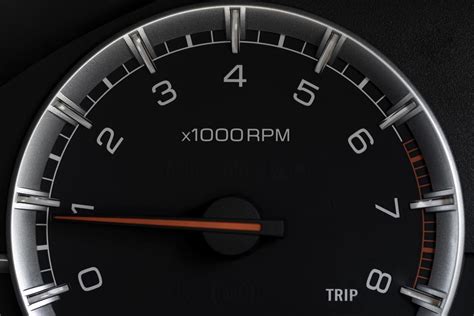 Tachometer Gauge Of Starting Car Close Up Macro Photo 11378871 Stock