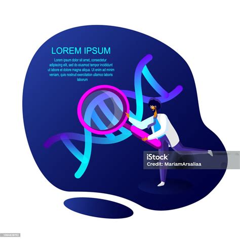 해커 윤리 해부학 Ai 접근법을 사용하여 돋보기 과학자 생물학자와 바이오 해킹 과학 유전 연구 생물학적 분석 Biohacking에 대한 스톡 벡터 아트 및 기타 이미지