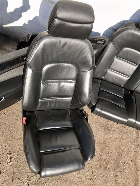 04 10 Audi S8 5 2l Leather Seat Seats Set Front Rear Door Panels Black