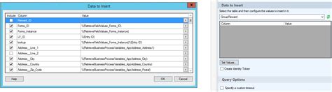 Workflow Insert Data Throwing Error Minimum Width Cannot Be Smaller