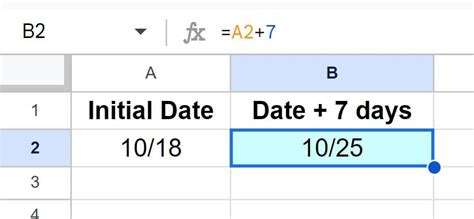 Add Or Subtract Days Months Or Years To From A Date In Google Sheets