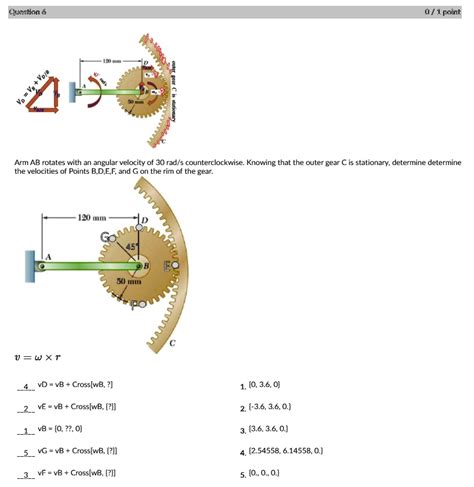 Solved Arm Ab Rotates With An Angular Velocity Of 30 Rads