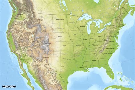 Blue Green Atlas The Geography Of United States Of America