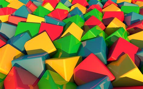 Multicolored Cubes [2] Wallpaper 3d Wallpapers 20921
