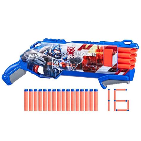Nerf Transformers Optimus Primal Dart Blaster 16 Nerf Elite Darts