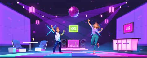 Sexy Girl Dance At Night Club Disco Party Dancing Vector Image