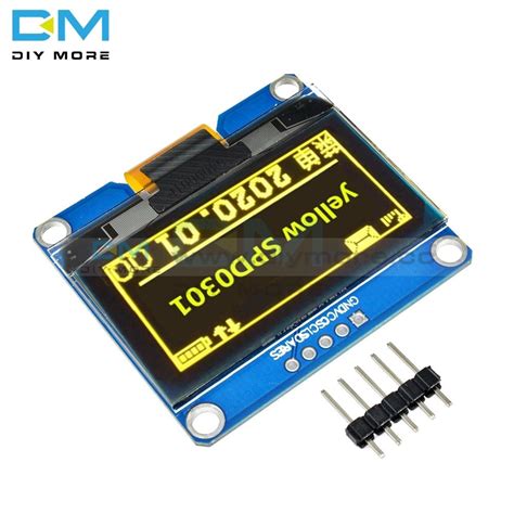 Ips 1 54 Inch 5pin Oled Screen Display Module White Blue Yellow 128x64 Diymore