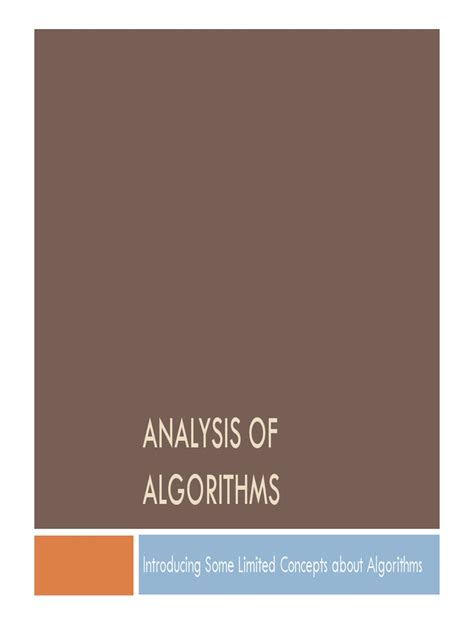analysis of algorithms pdf time complexity matrix mathematics